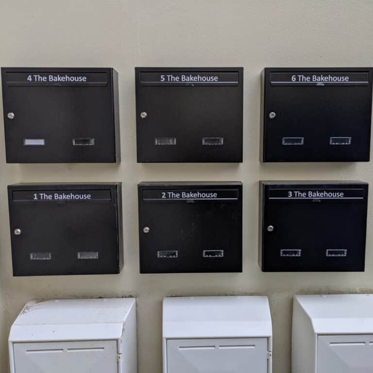 Communal Post Box for Flats Internal or External Locking Galvanised ...