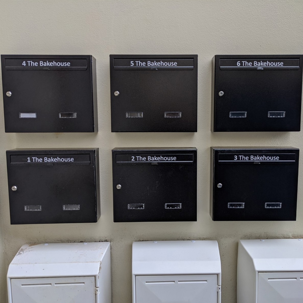 Communal Post Box for Flats Internal or External Locking Galvanised ...