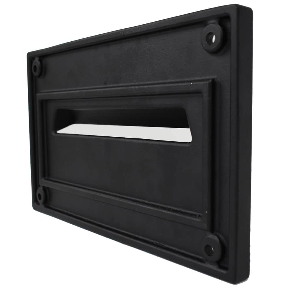 Through Wall Post Box Large Locking Cast Aluminium Weatherproof in ...