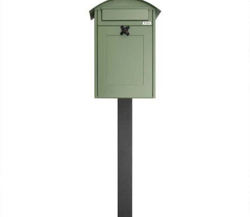 Free Standing Large Post Box External Lockable Galvanised Steel ...