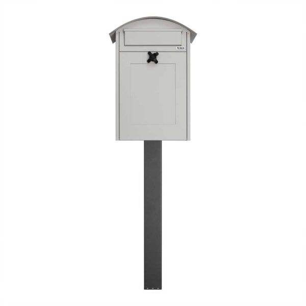 Free Standing Large Post Box External Lockable Galvanised Steel ...
