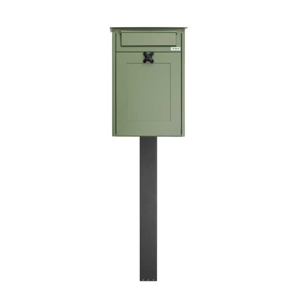 Free Standing Post Box External Lockable Galvanised Steel - Albert ...
