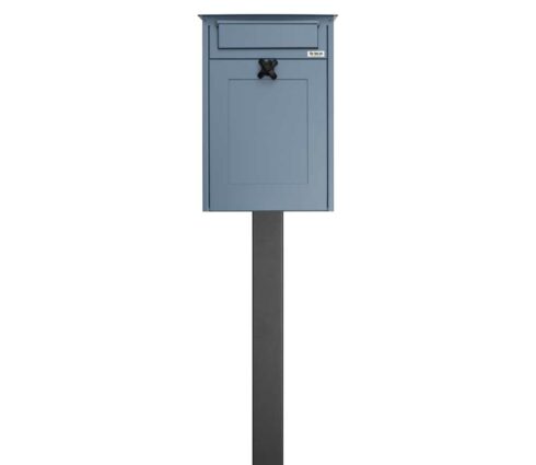 Free Standing Post Box External Lockable Galvanised Steel - Albert ...