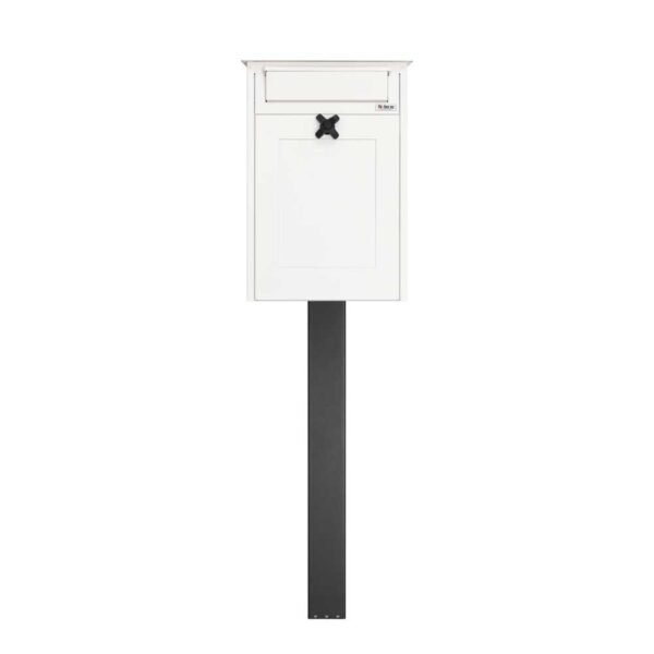Free Standing Post Box External Lockable Galvanised Steel - Albert ...