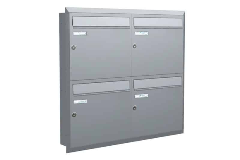 Recess Mounted Post Boxes For Flats City Hall LAD-01 (W 370 x H 330 x D ...