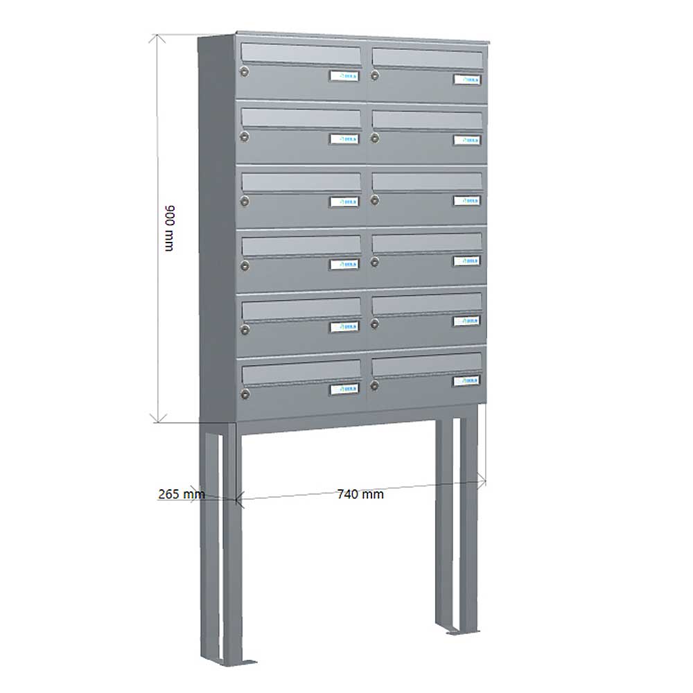 Free Standing Post Boxes For Flats City Hall LBD-015 Internal | Post ...