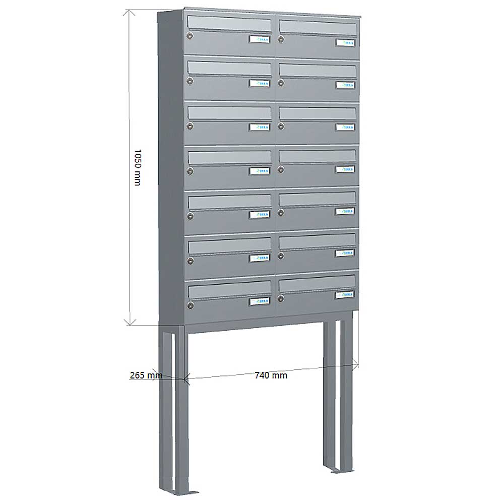 Free Standing Post Boxes For Flats City Hall LBD-015 Internal | Post ...