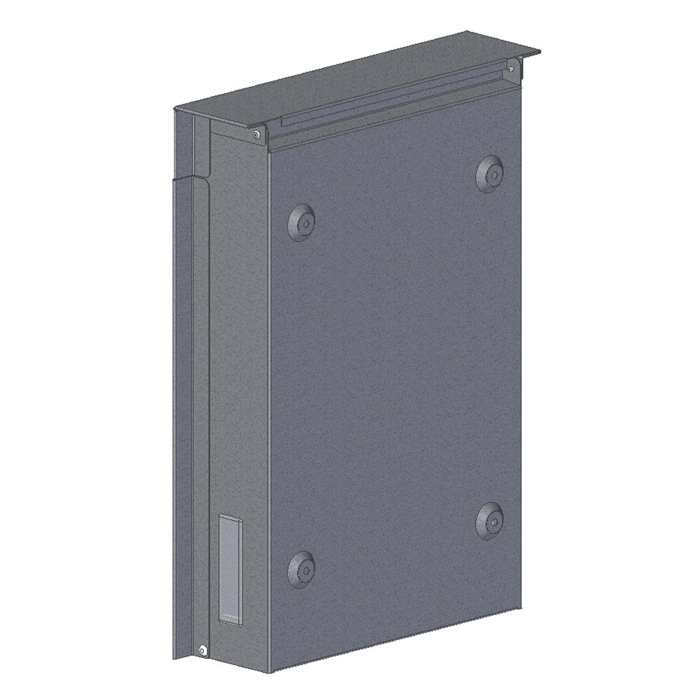 Tonale External Wall Mounted Post Box Galvanised Steel | Post Boxes For ...