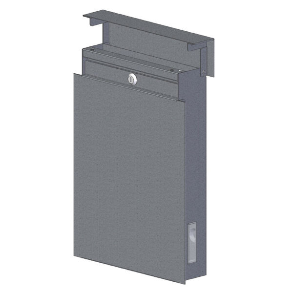 Tonale External Wall Mounted Post Box Galvanised Steel | Post Boxes For ...