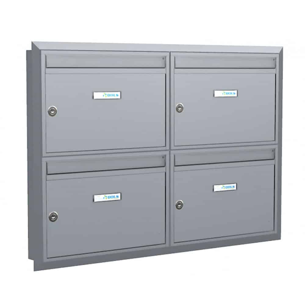 Recess Mounted Post Boxes For Flats City Hall LGD-01 (W 385 x H 260 x D ...