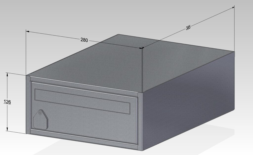 Wall Mounted Fire Rated Letterbox Defensor FR180 | Post Boxes For Sale
