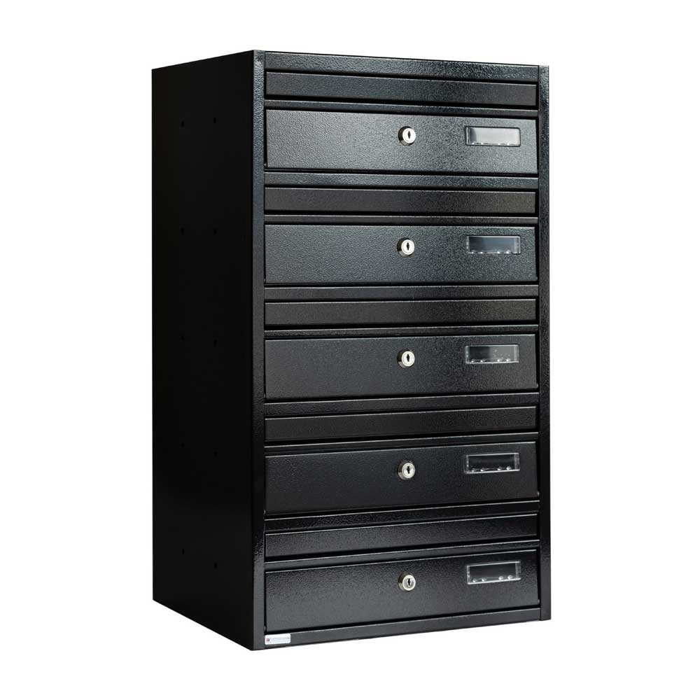 Post Box for Flats Wall Mounted Locking Galvanised Steel - Urban Easy ...