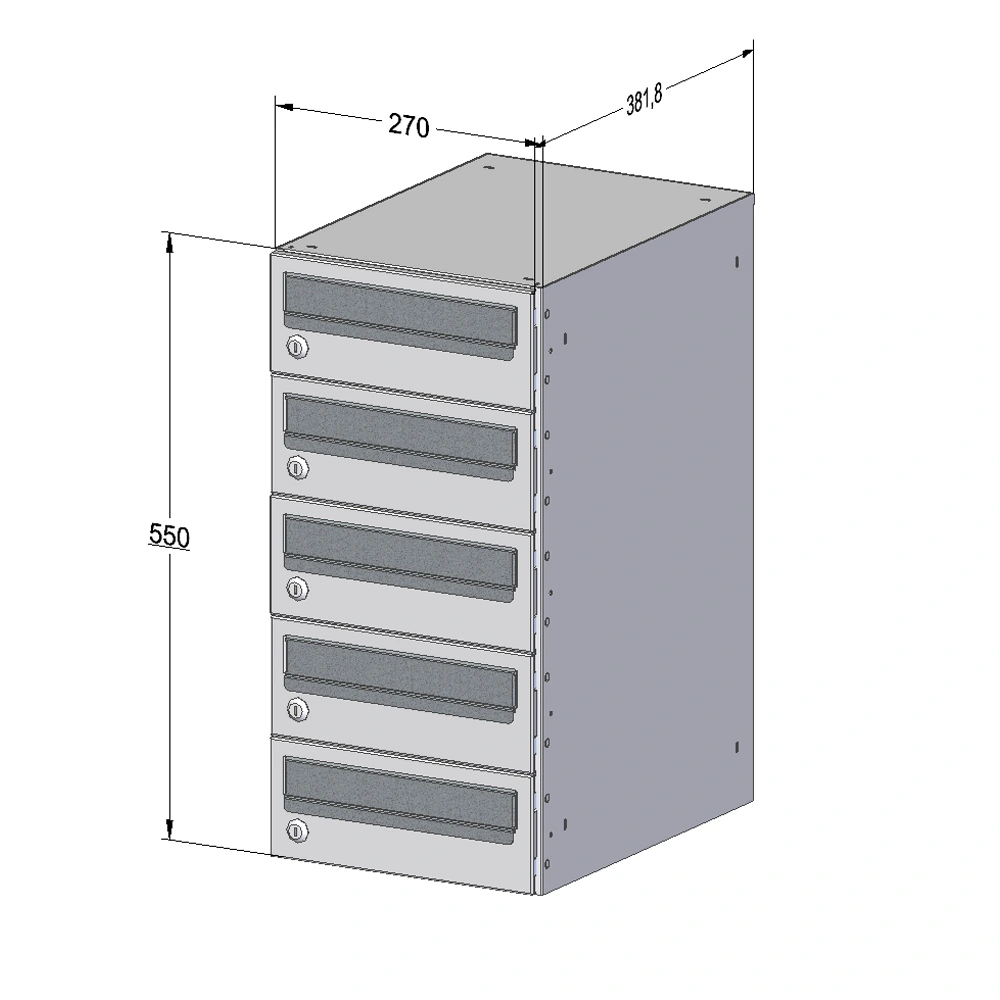 Communal Post Boxes for Flats - C2 Compact Urban Easy | Post Boxes For Sale