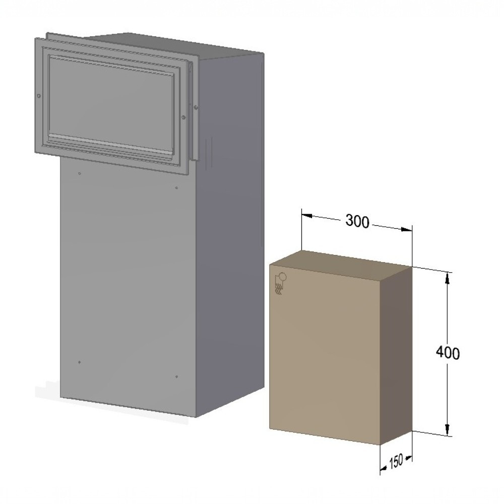 Parcel Box for Gates and Fences Rear Access - Sigma Paco