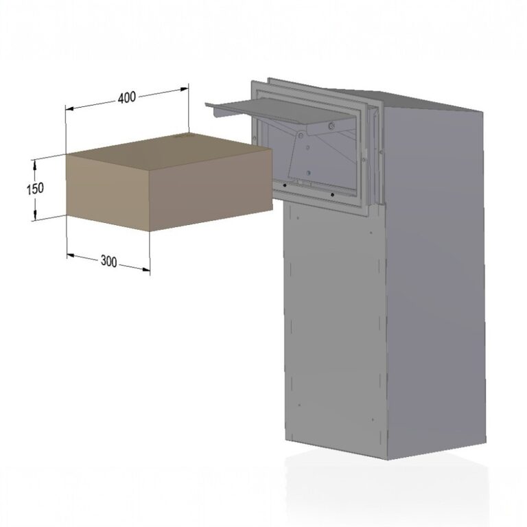 Parcel Box for Gates and Fences Rear Access - Sigma Paco