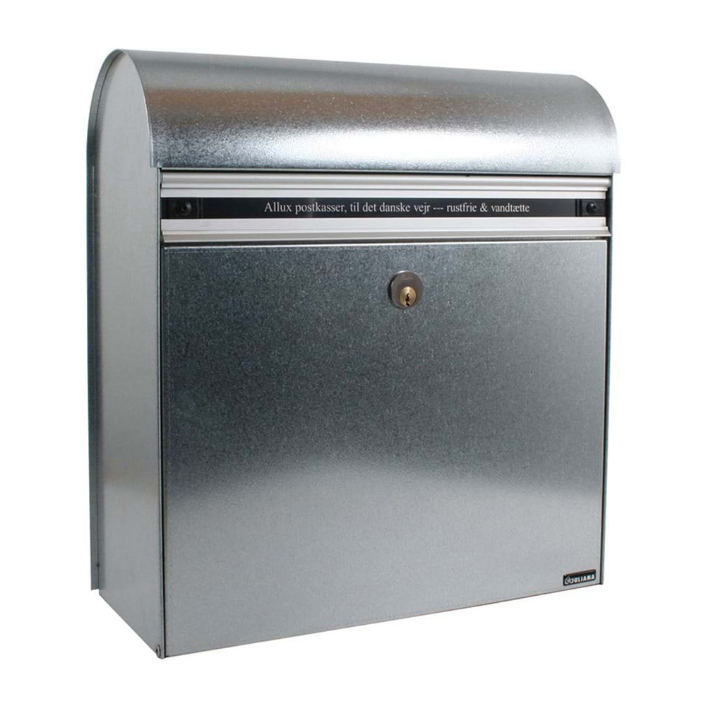 Large Post Box Wall Mounted Weatherproof Galvanised Steel - Allux KS200 ...