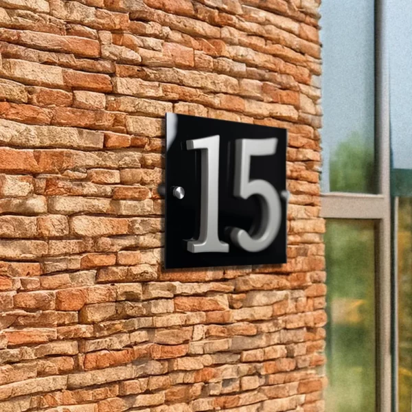 House Number Plaque - Aluminum House Number Plate and Sign