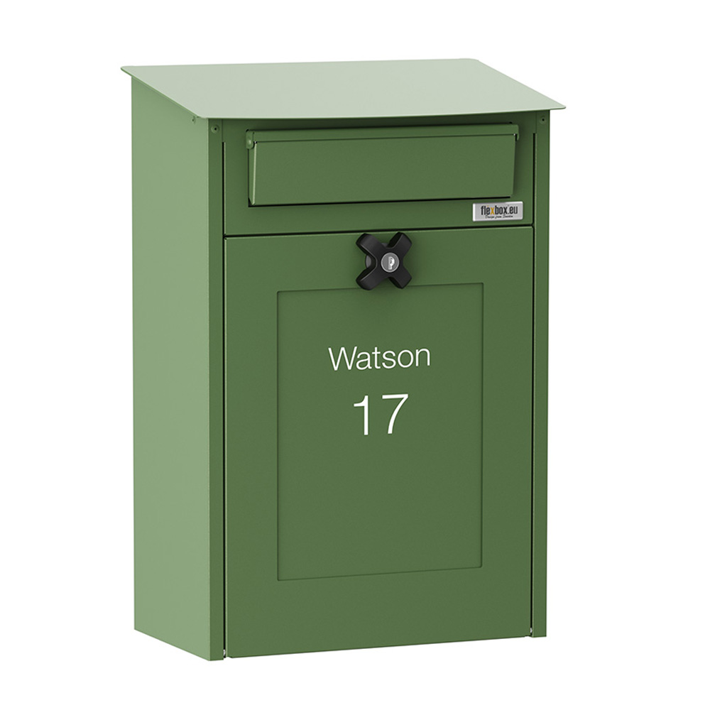 Secured Outdoor Wall Mounted Large Letterbox - Albert