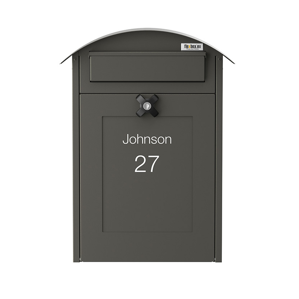 Wall Mounted Large Letterbox External Lockable Galvanised Steel ...