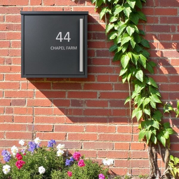 Modern Wall Mounted External Letterbox - Jackdaw | Front Access