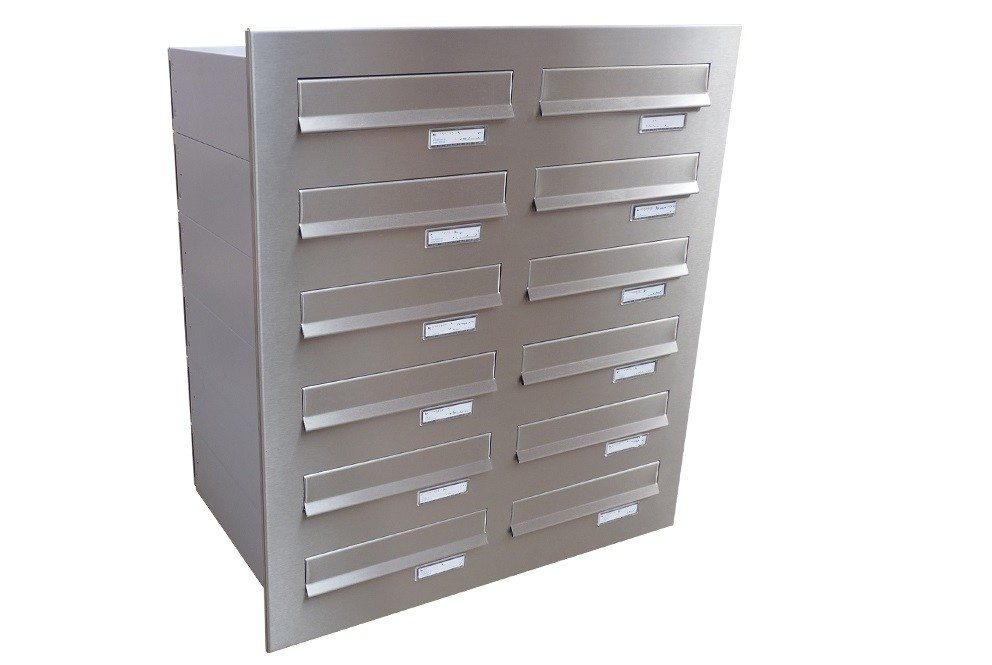 City Hall LBD- 04 Through The Wall Stainless Steel Letterboxes | Post ...