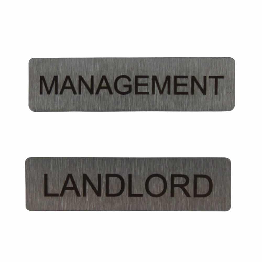 Landlord/Management Letterbox Labels for Urban Easy Range | Post Boxes ...